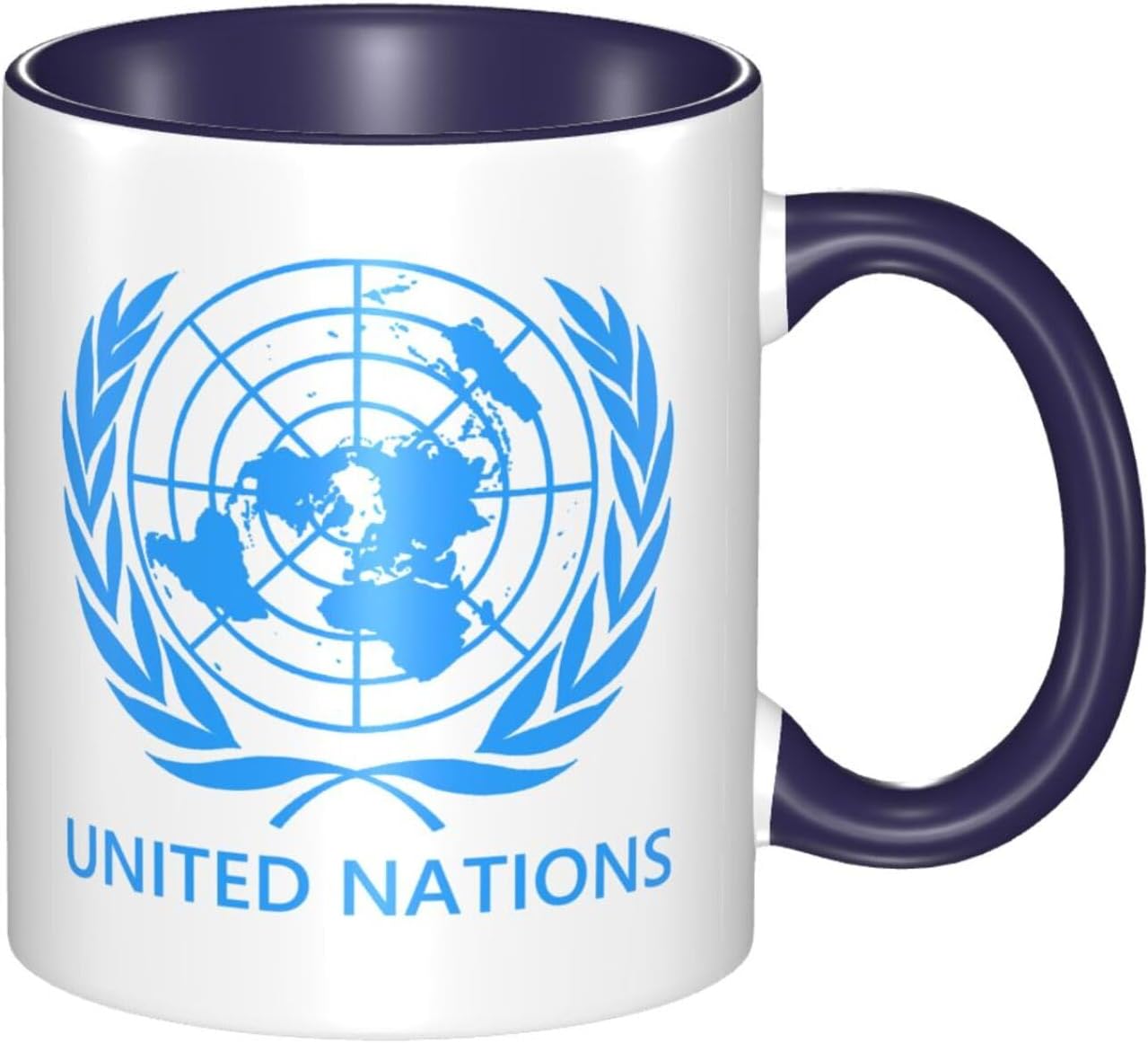 Amazon.com: JOIMAR United Nations Emblem Two Sided Print Funny Coffee ...