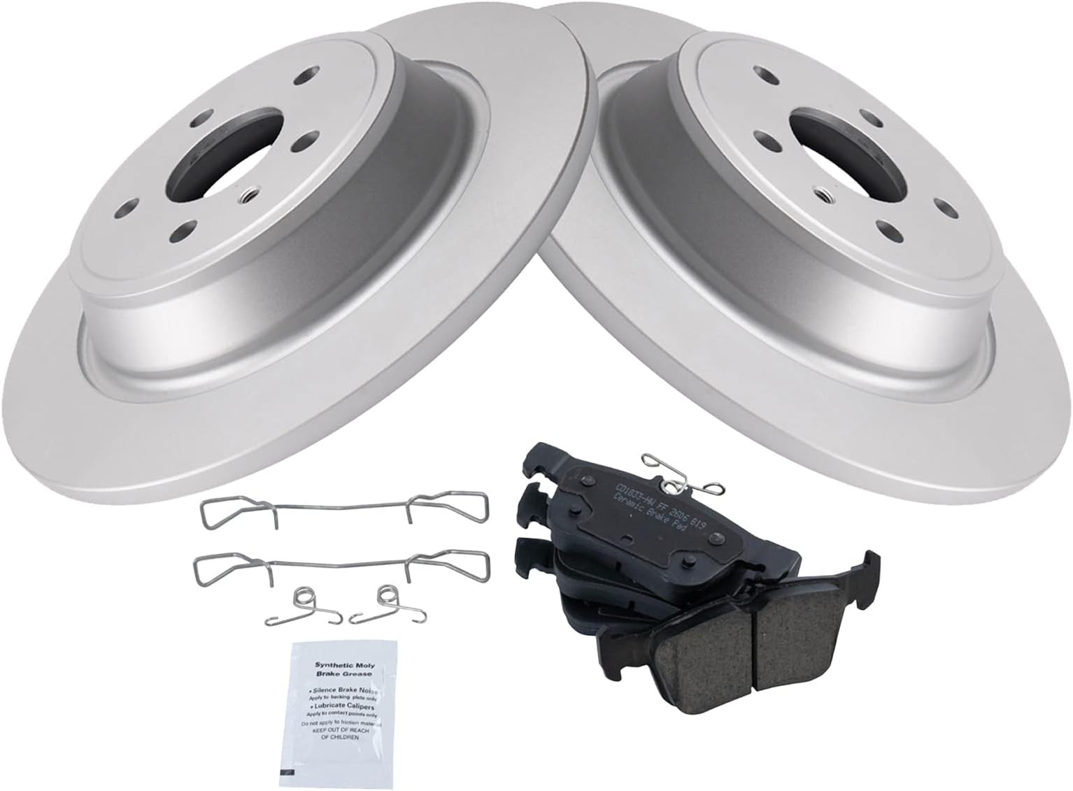 Amazon.com: Detroit Axle - Brake Kit for 2015-2019 Lincoln MKC 13.19" inch Front and 12.44" inch ...