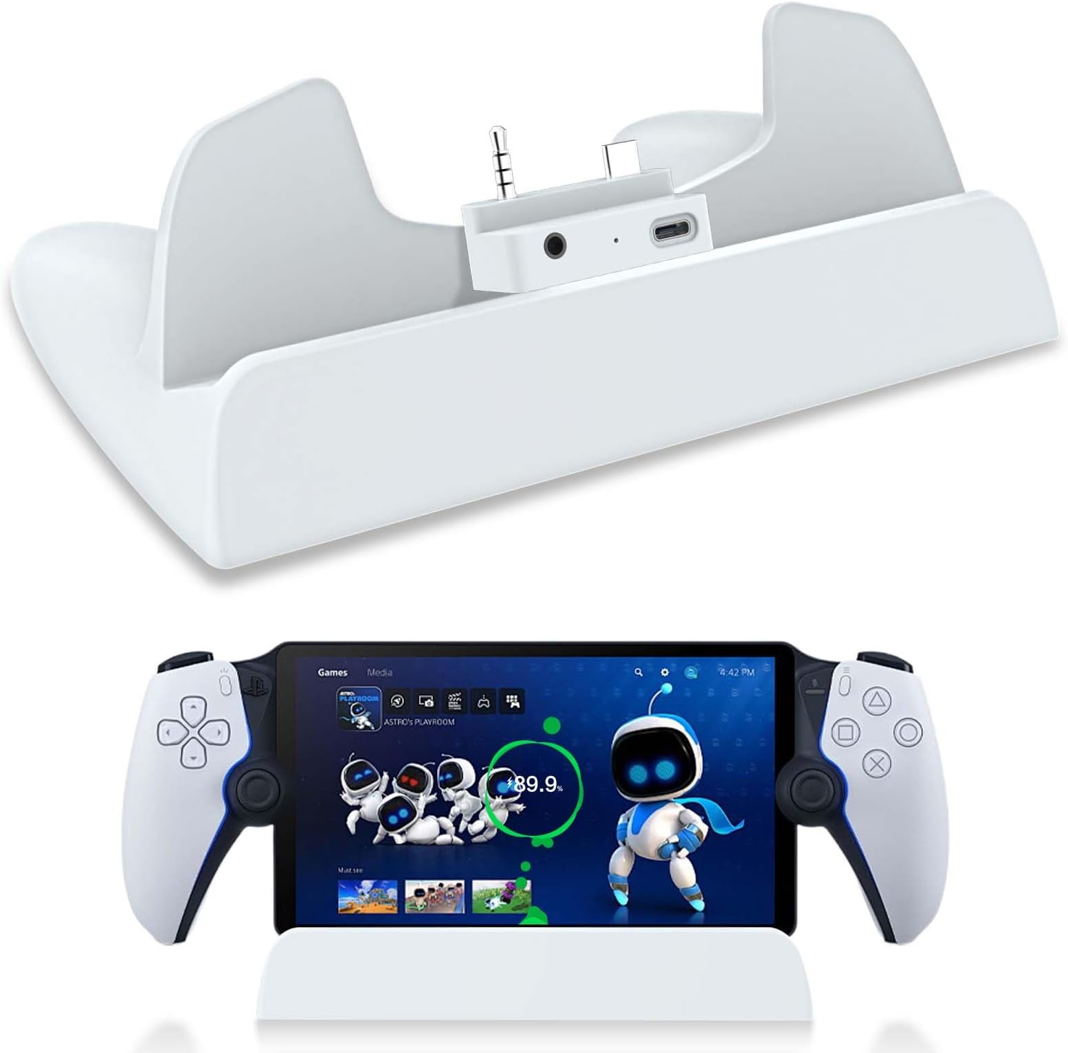 Amazon.com: Charging Stand with Adapter for PlayStation Portal ...