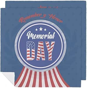 Amazon.com: Memorial Day Remember and Honor Dining Table Cloth Napkins ...