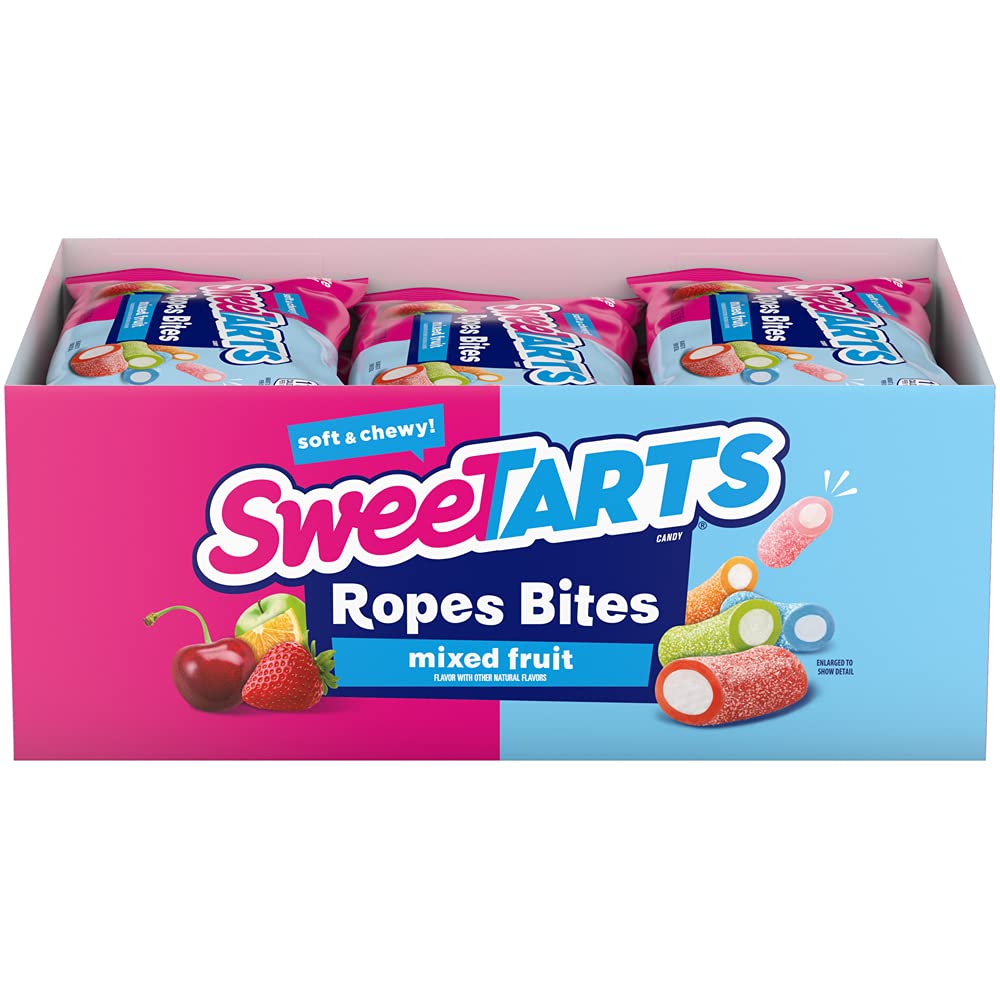 Amazon.com : SweeTARTS Ropes Bites Share Pack, 3.5 Ounce, 12 Count ...