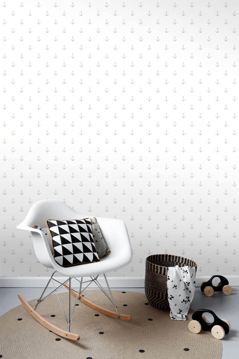 Tapete Mit Anker Muster Designmuster Tapete Anker Ahoi