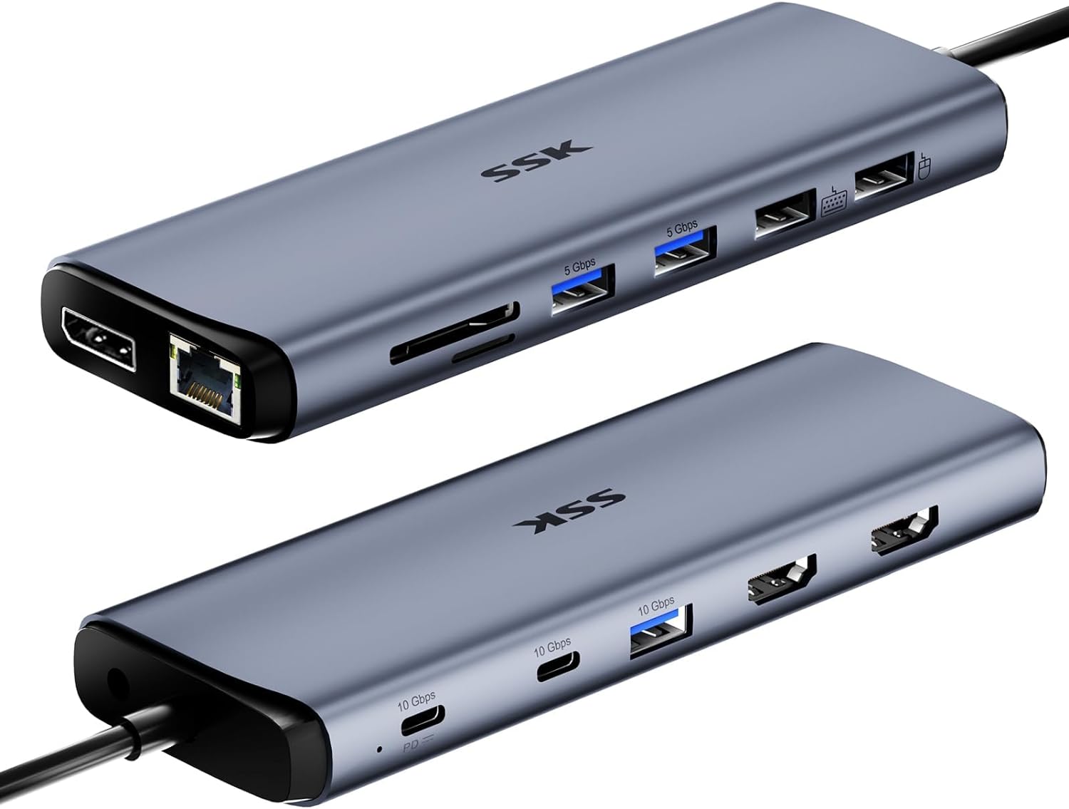 Amazon.com: SSK 8K USB C Dock for Thunderbolt Laptop, MacBook Docking ...