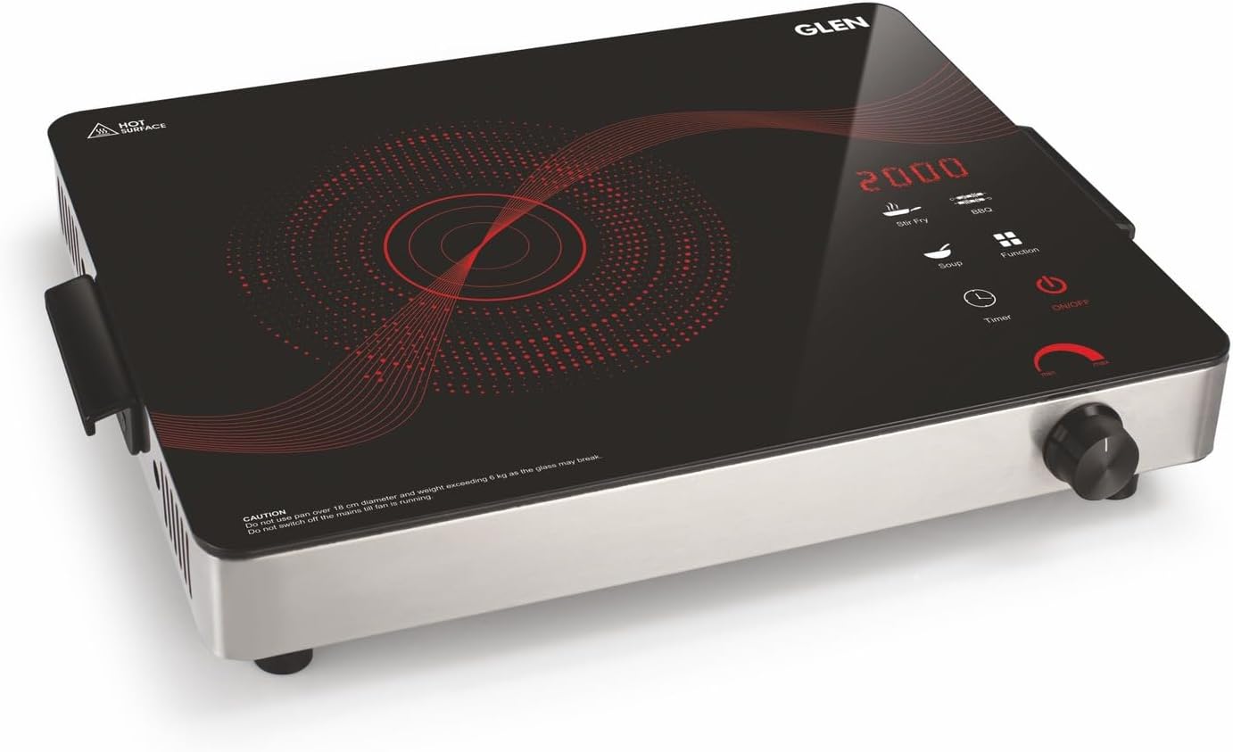 Buy Bajaj IRX 220F Infrared Cooktop 2200 W Black/Silver Online at Low ...