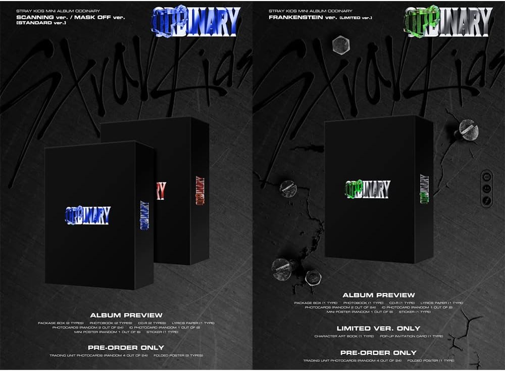 Stray Kids MINI ÁLBUM ODDINARY NORMAL(2ea) + versión limitada – Yaxa ...