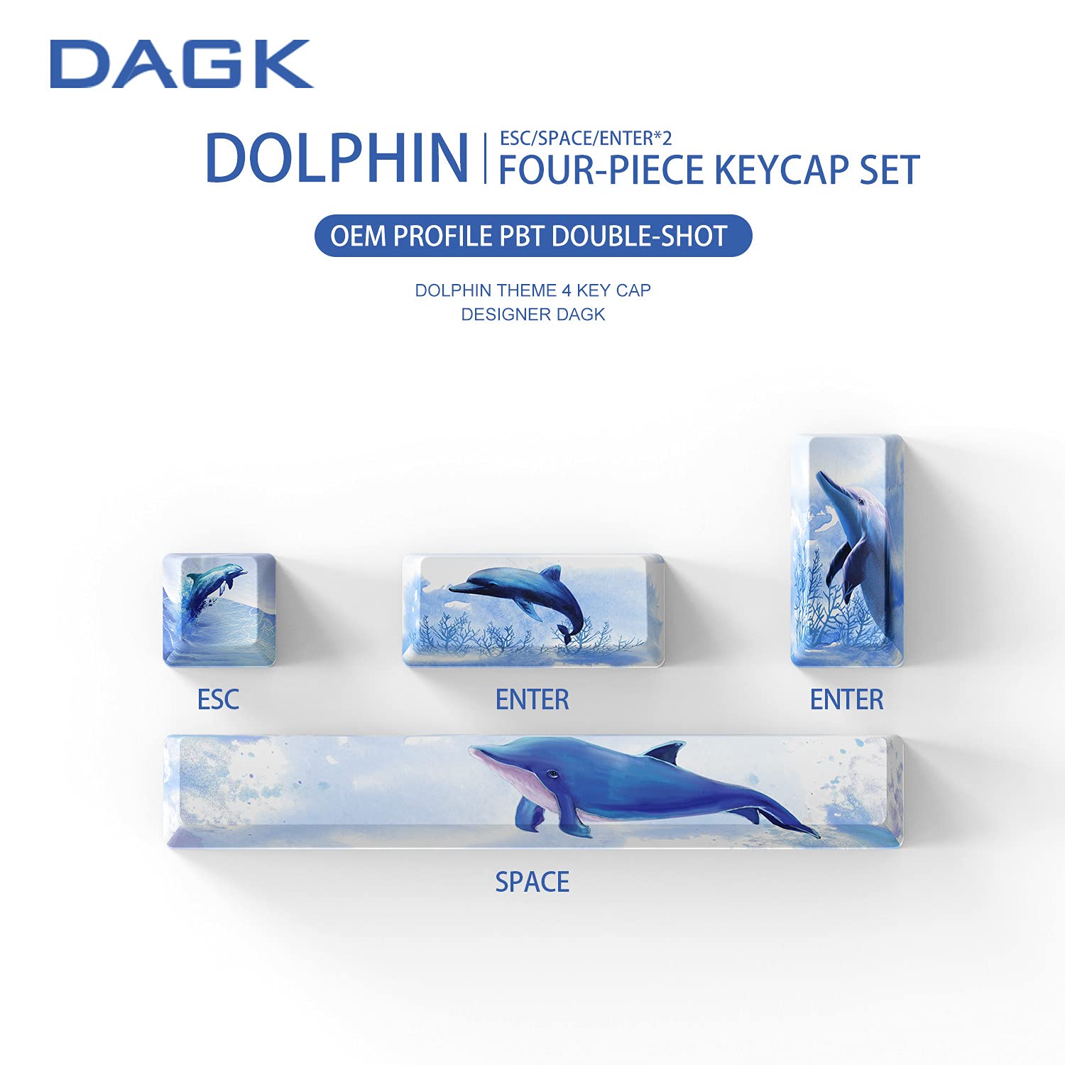 Buy 4 Keycap Set, Dye-subbed PBT Keycaps, OEM Keycaps, Spacebar Keycap ...