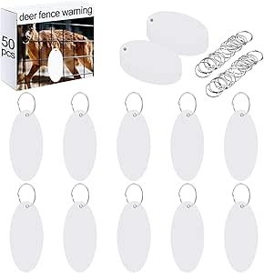 Amazon.com: Relaxweex 50 Pcs Deer Fence Alert Markers Warning Electric ...