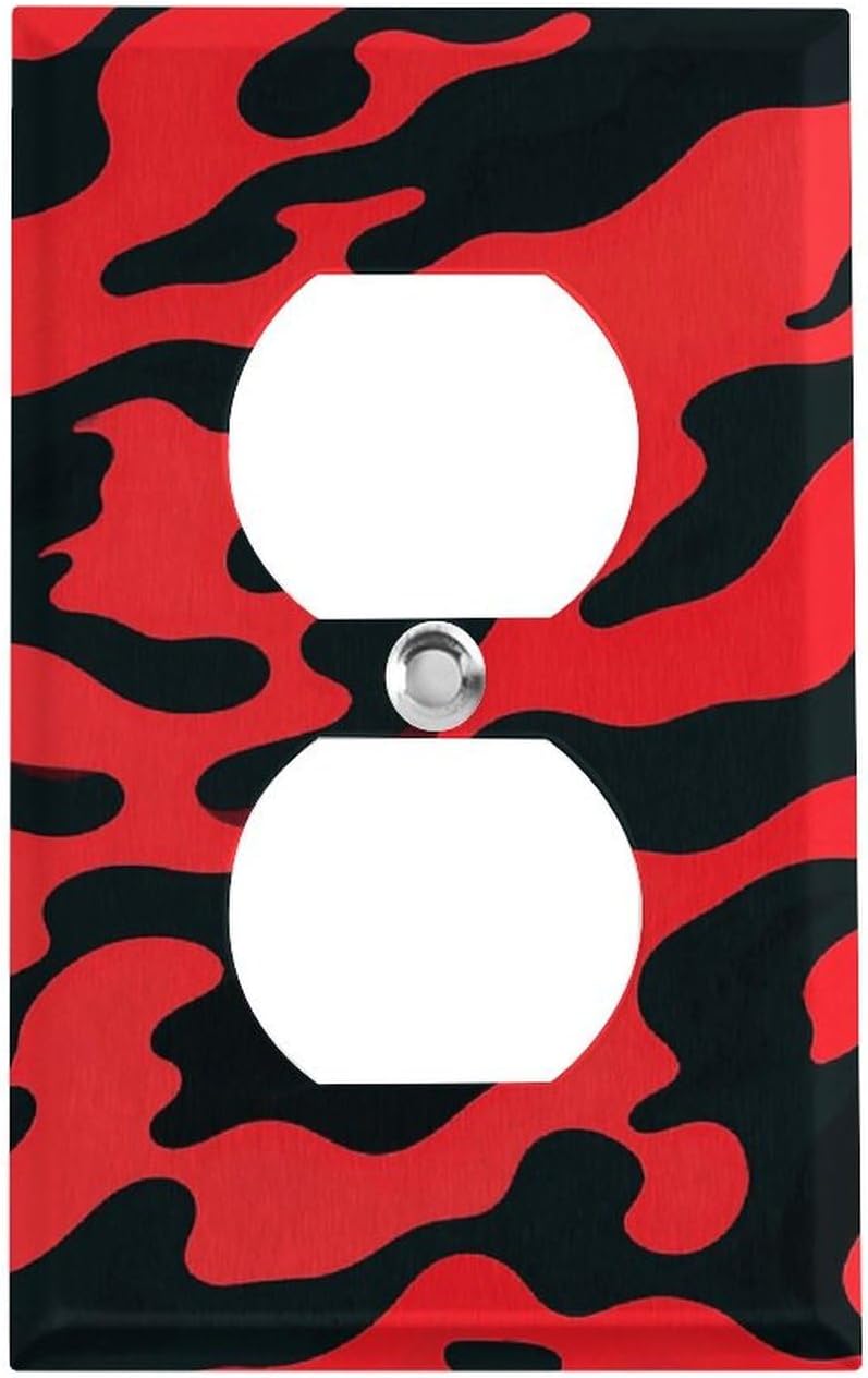 Wall Plates for Electrical Outlets Duplex Outlet Wall Plate Red And ...