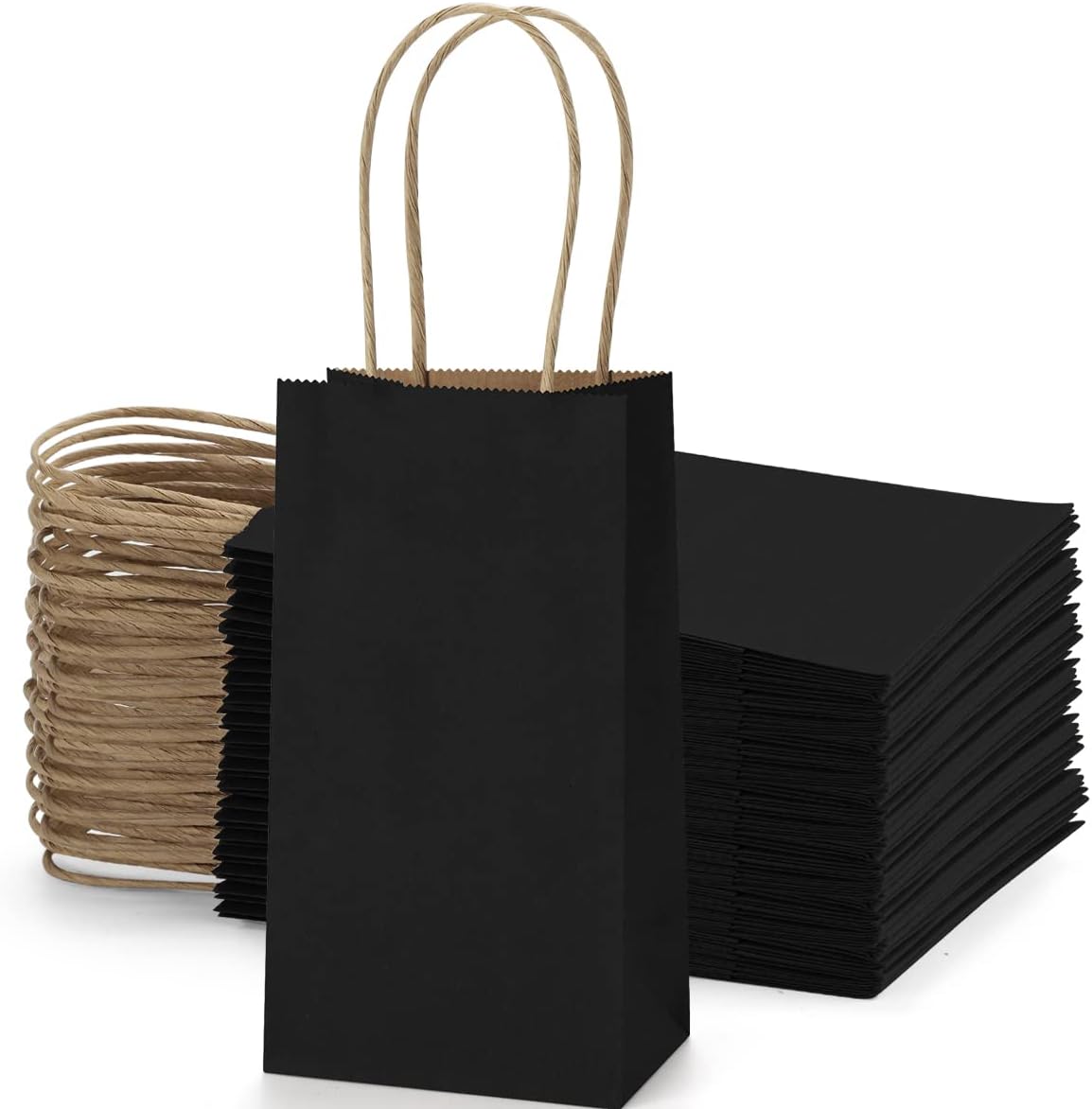 Amazon.com: BagDream 50 Pack 3.5x2.4x6.7 Inches Small Kraft Paper Gift ...