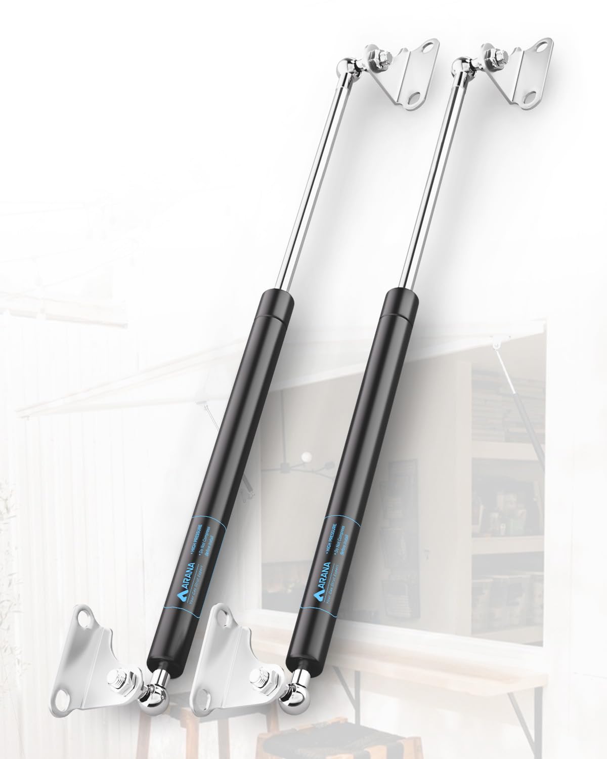 Snapklik.com : ARANA Gas Struts 20 Inch 45LB Gas Shocks Props