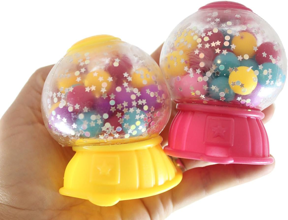 Amazon.com: Set of 2 Random Gumball Machine Molecule Ball - Squishy ...