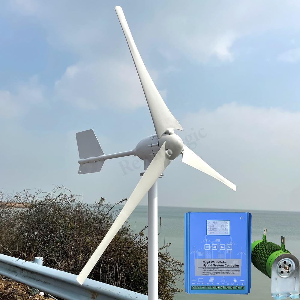 Amazon.com: 2000W Wind Turbine 12V 24V 48V Horizontal Wind Generator ...