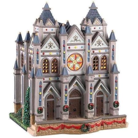 Amazon.com: Lemax Village Collection St. Patrick's Cathedral Façade ...