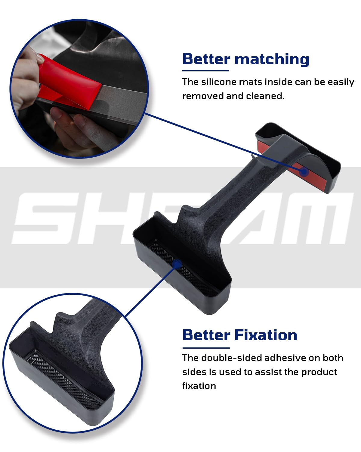 Snapklik.com : SHEAM Upgrade Gear Shift Side Organizer Tray, Shifter ...