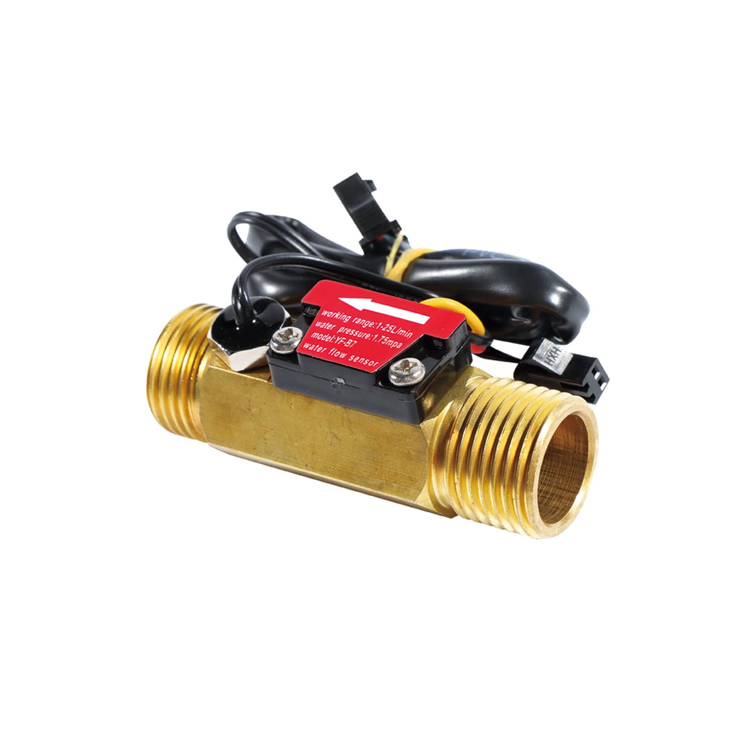 Snapklik.com : GREDIA G1/2" Male Thread Water Flow Sensor Brass Switch ...