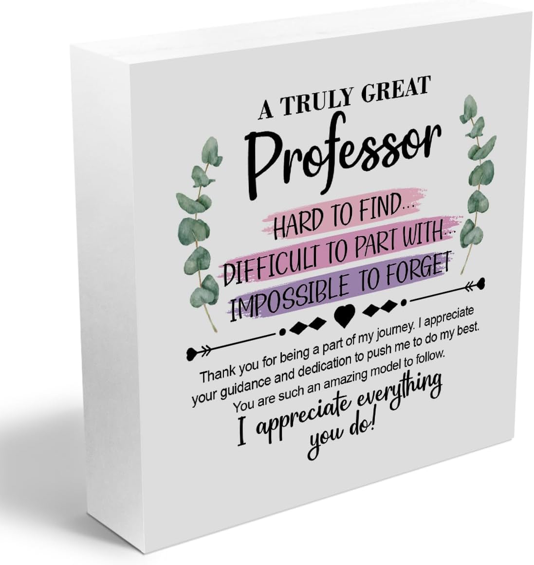 Amazon.com: Professor Gifts Wooden Box Sign Wall Decor Wooden Plaque ...