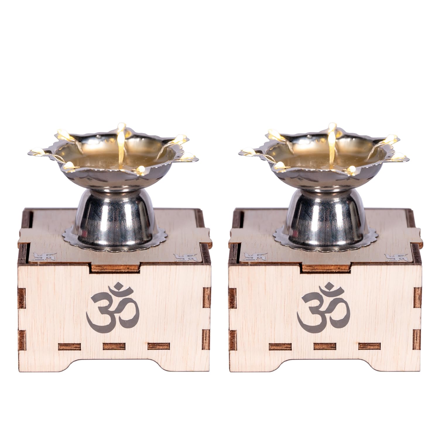 Buy SolarBasket Akhand Solar Diya for Puja,Temple,Home Decoration 8 ...