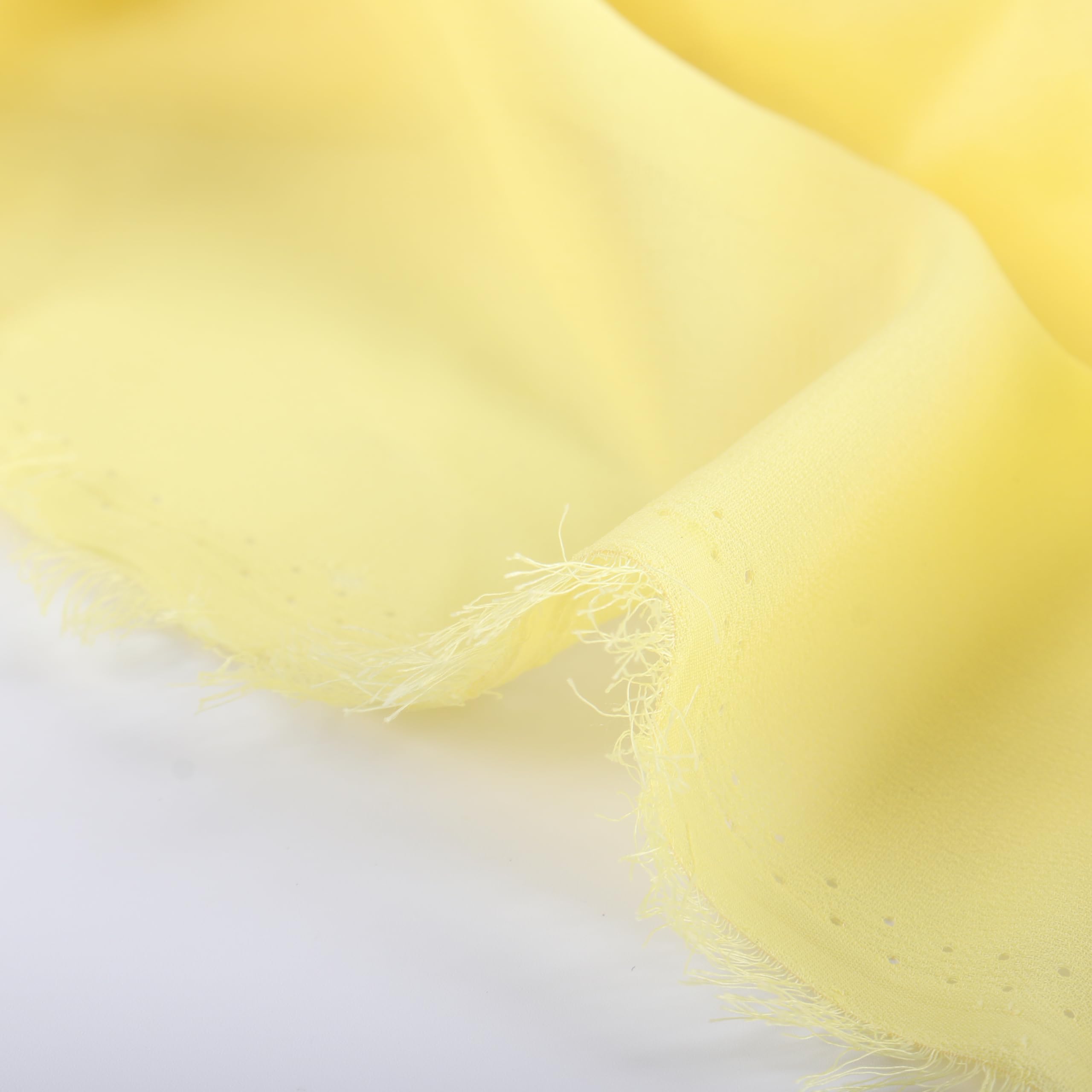 Amazon.com: DUOBAO 59"Wide Chiffon Fabric Yellow Sheer Fabric 15 Feet ...