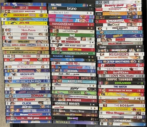 Amazon.com: Lot of 100 Comedy Movies on DVD (Previously Viewed / Used ...