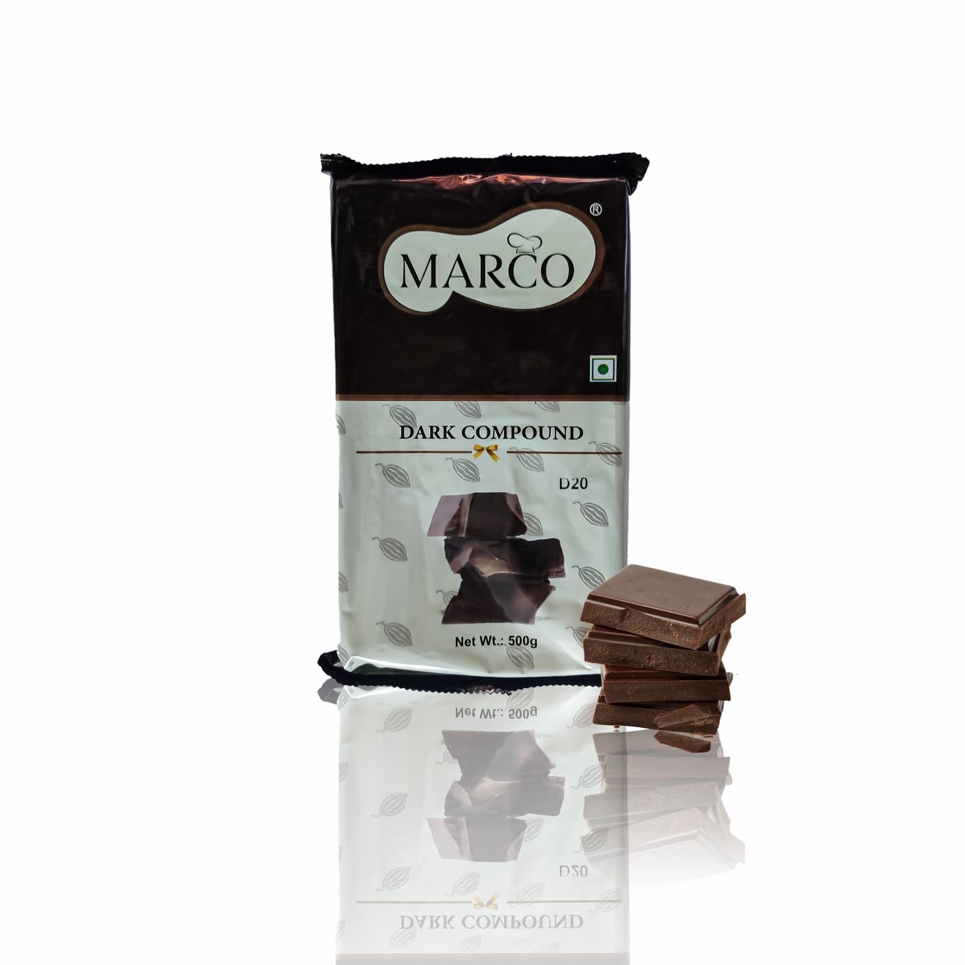 Konfiz Marco Dark Chocolate Compound Slab Perfect For Making Cookies ...