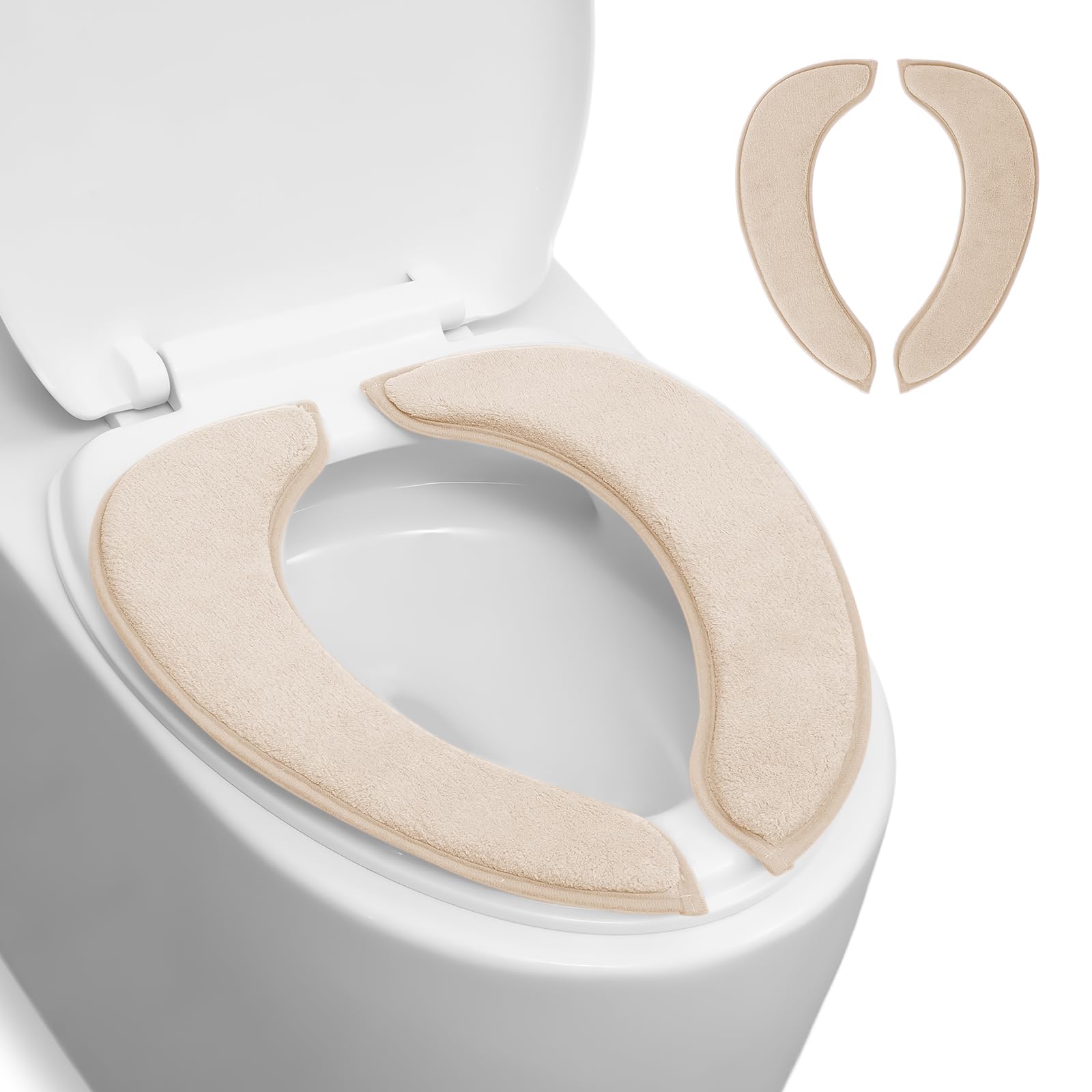 Amazon.com: Soft Thicker Warmer Toilet Seat Cover Washable, Toilet Seat ...