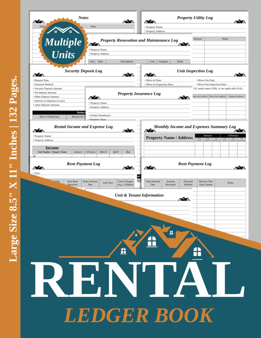 Amazon.com: Simple Rental Ledger Book | Rental Income & Expenses ...