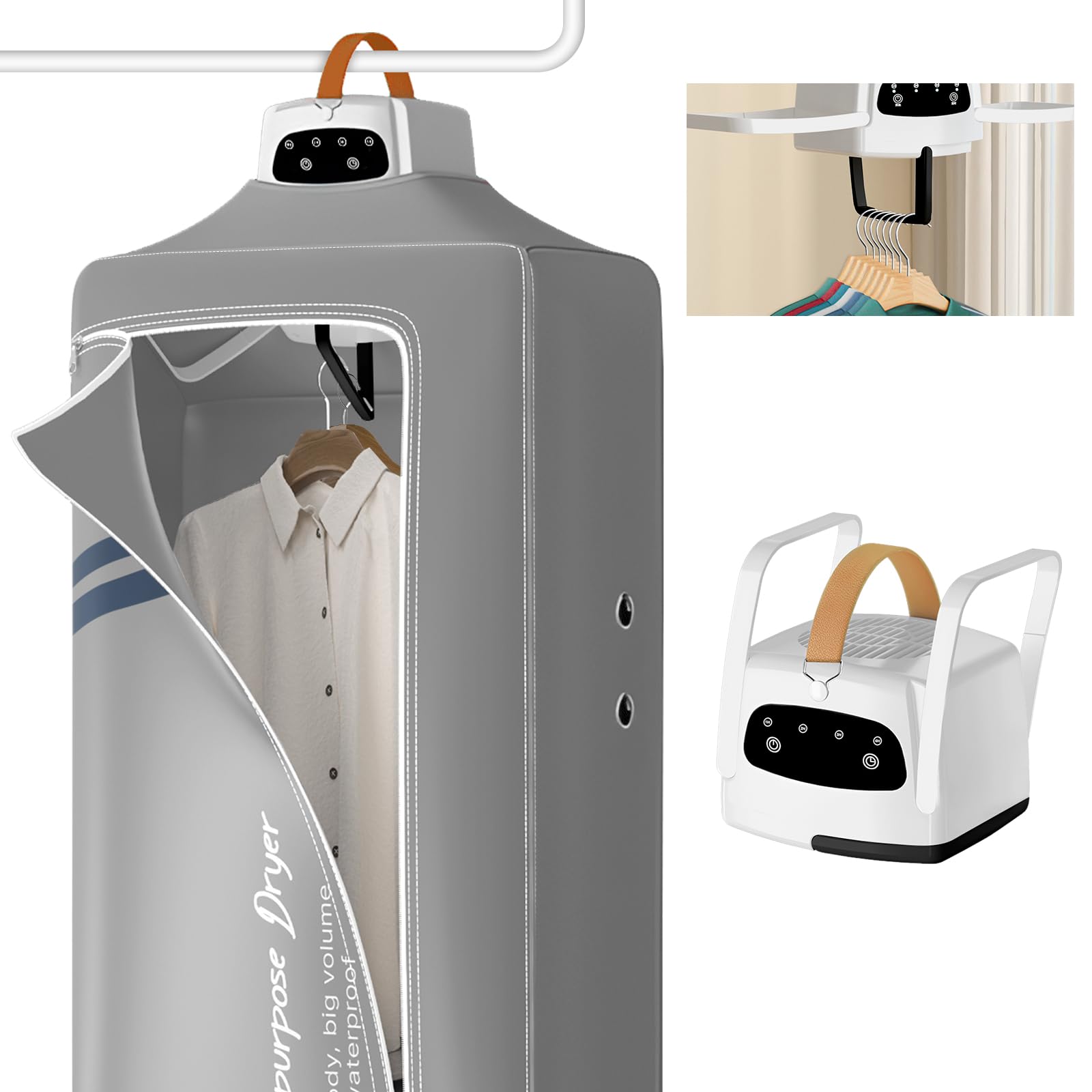 WingFly Portable Clothes Dryer, Electric Clothes Dryer 800w ...