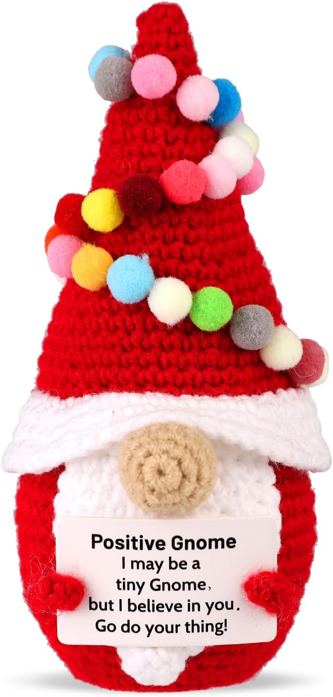 Amazon.com: TOYMIS Positive Winter Gnome Crochet, Christmas Gnome ...