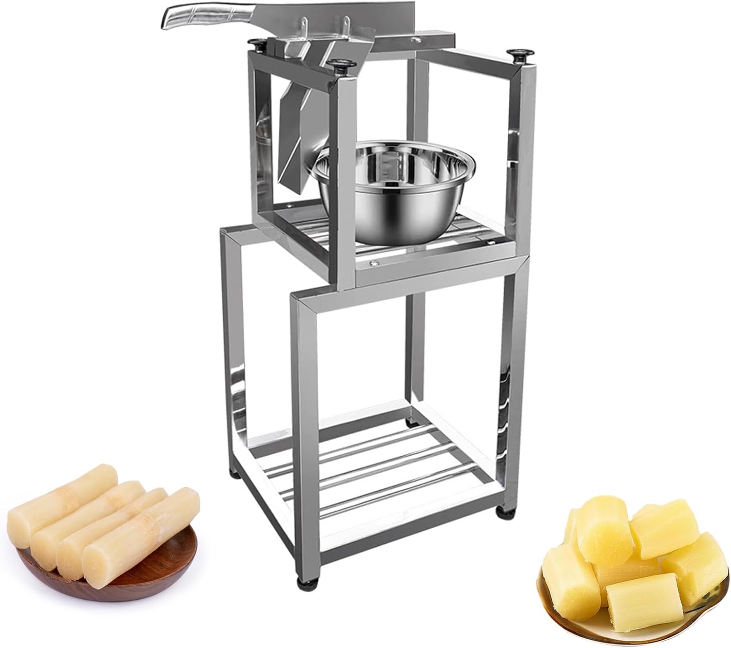 Amazon.com: Stainless Steel Sugar Cane Cutter Vertical Sugarcane Cutter ...