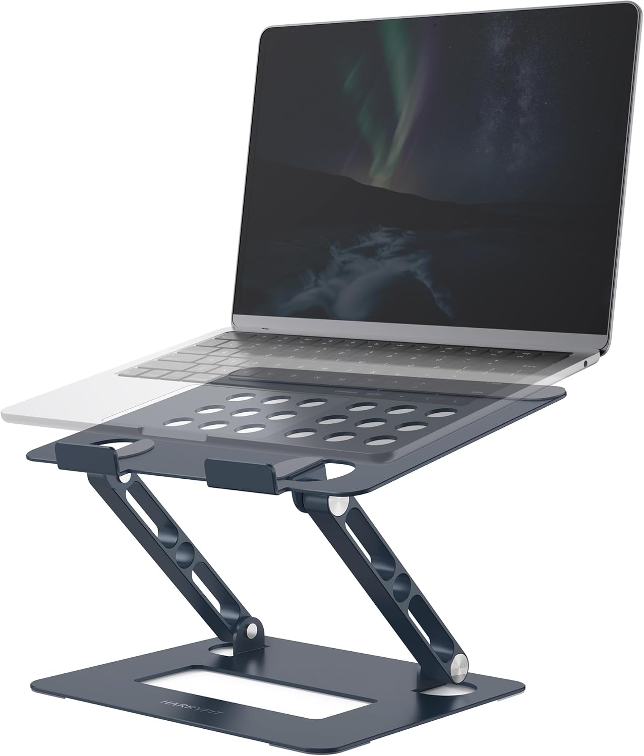 Amazon.com: HARRYFIT Adjustable Laptop Stand,Portable Laptop Riser ...