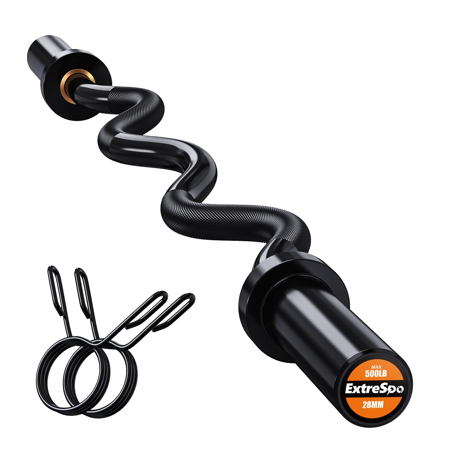 Snapklik.com : Olympic EZ Curl Barbell Bar, 500lbs Max Capacity EZ Curl ...