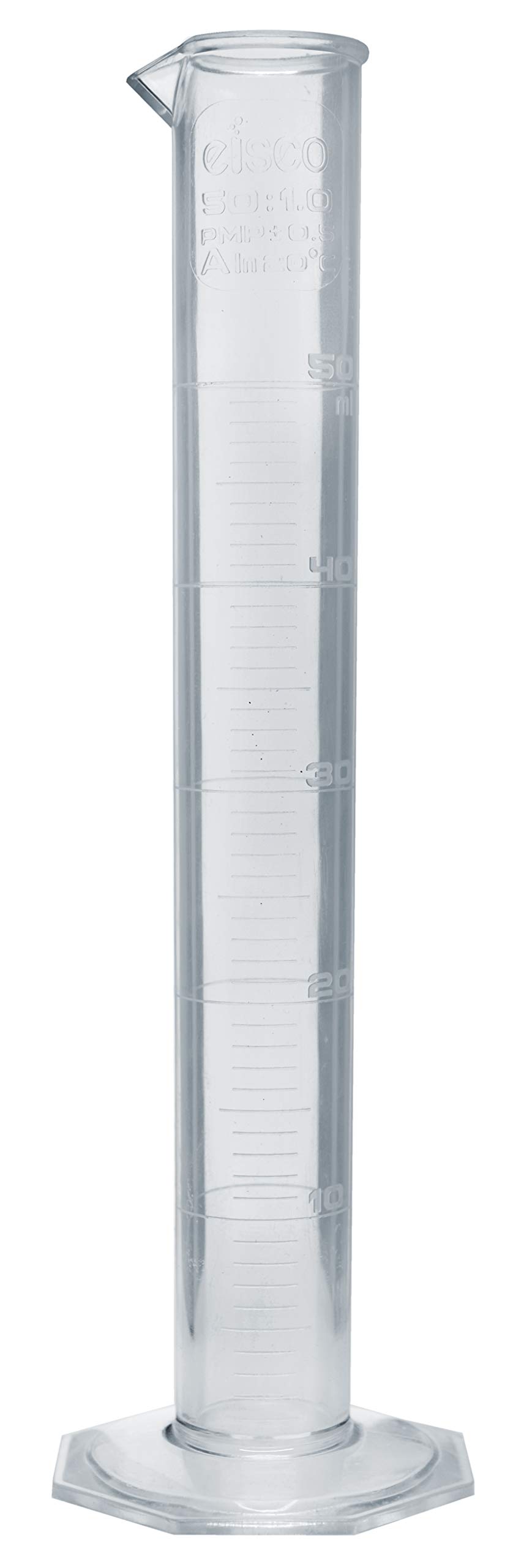Snapklik.com : Graduated Cylinder, 50mL - Class A Tolerance - Octagonal ...