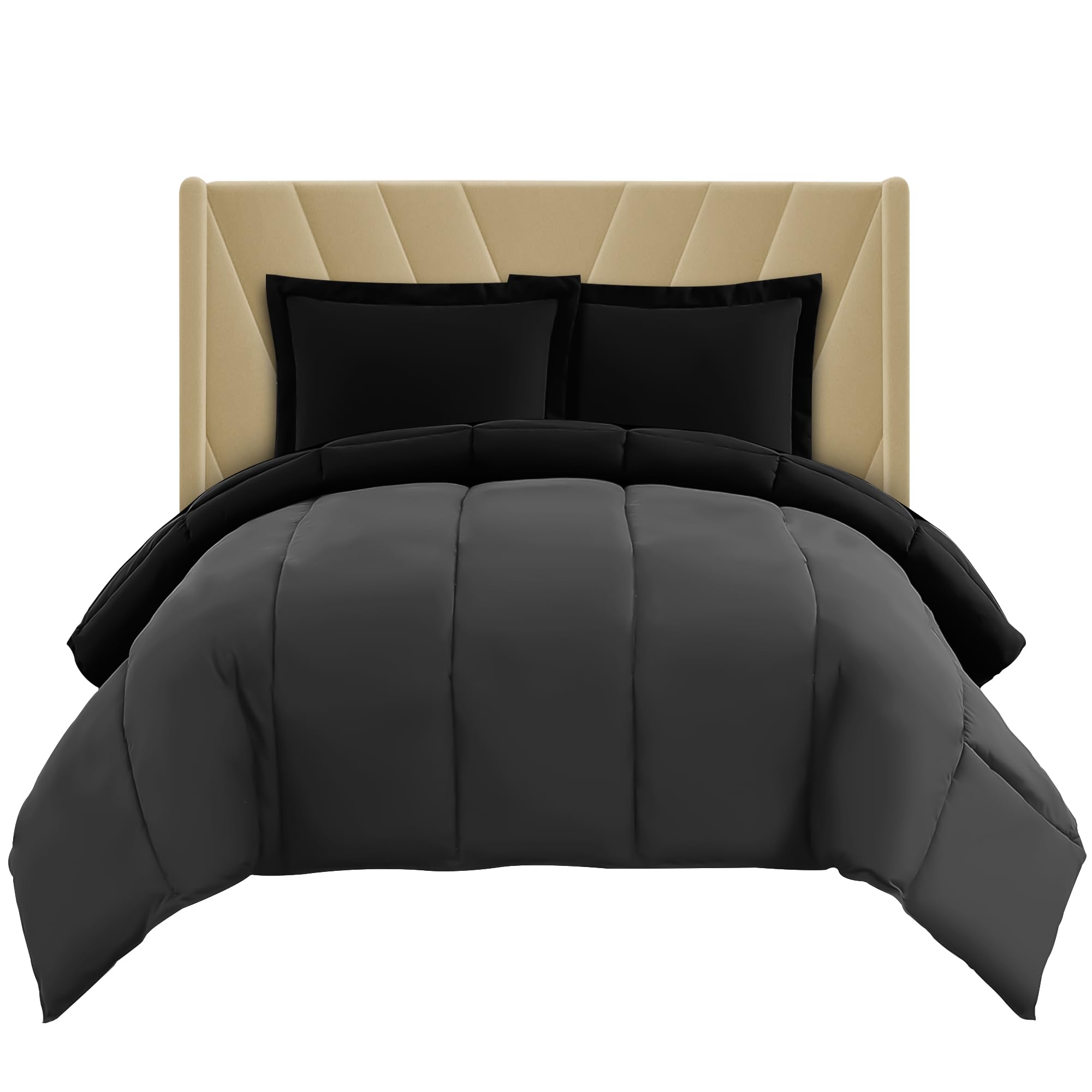 Sunshine Comforts Reversible Duvet Set with Pillow Cases, Duvet Cover ...