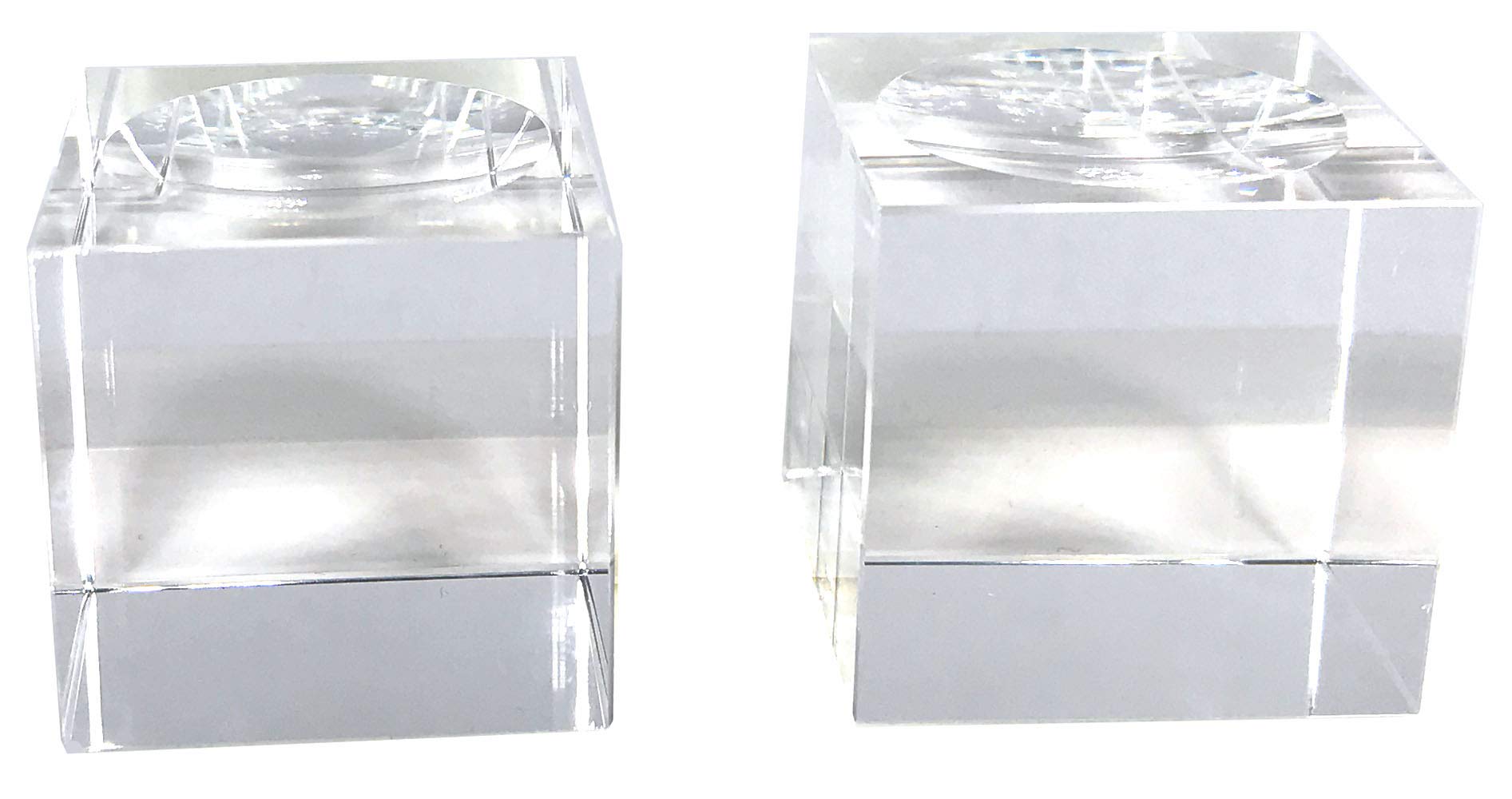 Amazon.com: Amlong Crystal Cube Stand for up to 80mm Ball 2 Pack : Home ...