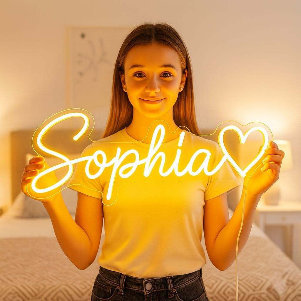 Custom Neon Sign, Personalized LED Neon Light Name Sign for Wedding ...