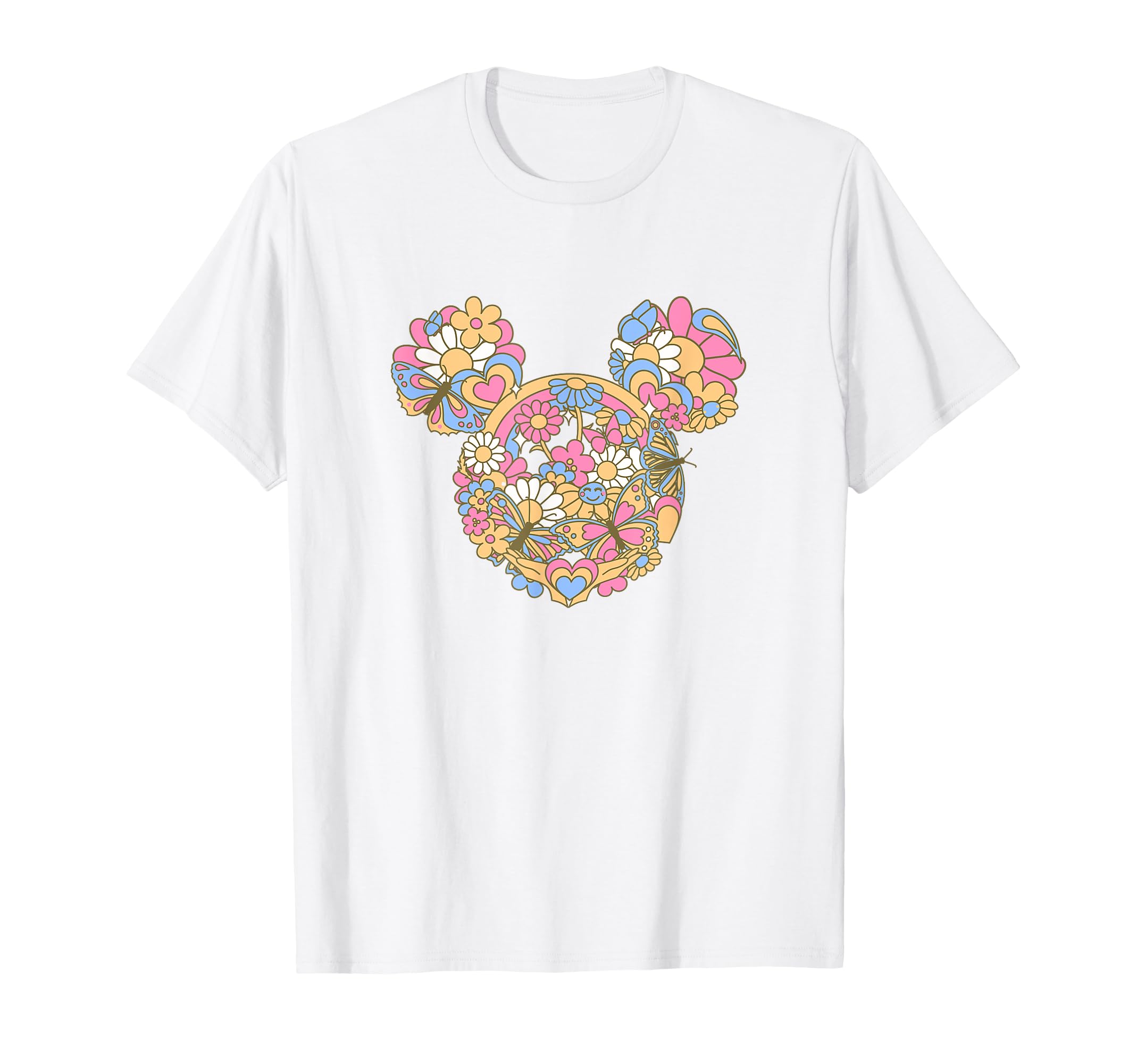 Amazon.com: Disney Mickey And Friends Cottagecore Mickey Ears Floral T ...