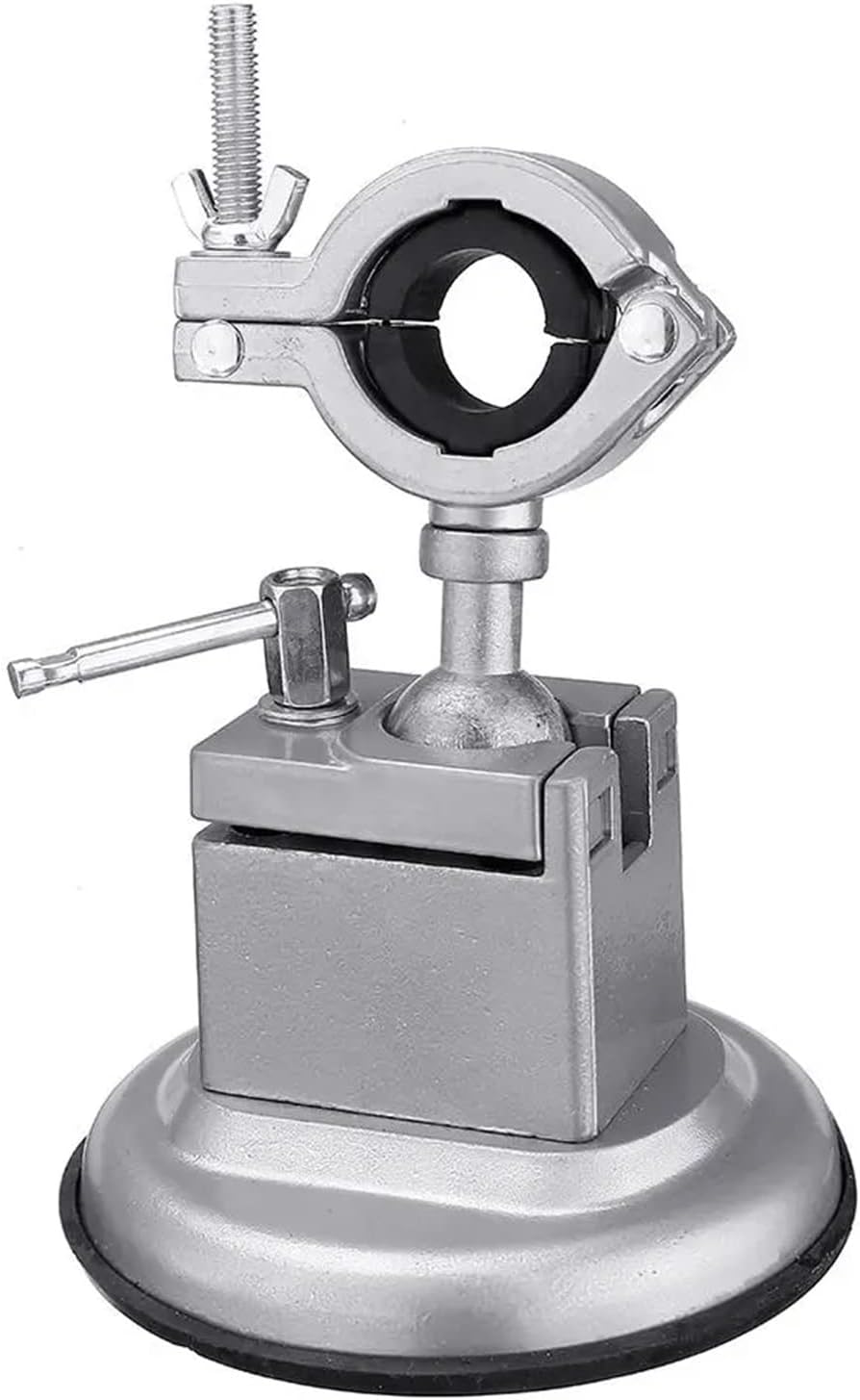 Drill Press Vise Sucktion Type Round/Flat Aluminum 360 Clamp-on Table ...