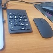 Amazon.com: Wireless Numeric Keypad, TRELC Mini 2.4G 18 Keys Number Pad, Portable Silent ...