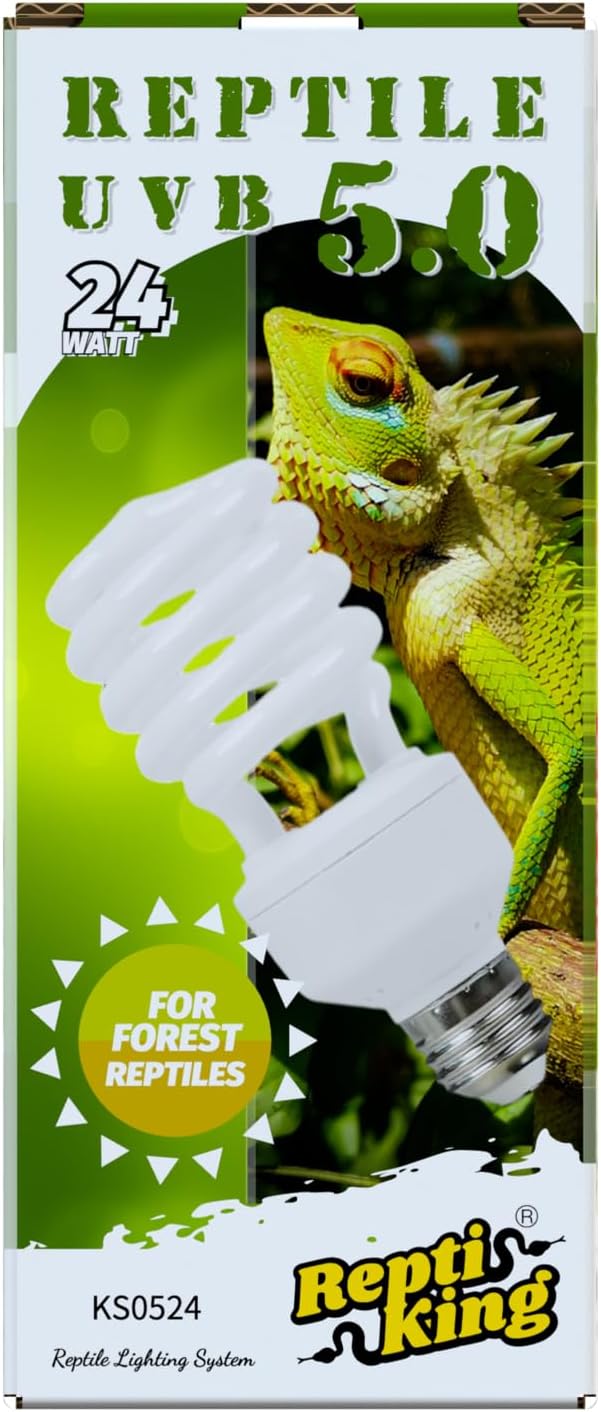 Amazon.com: ReptiKing UVB Reptile Light, UVB5.0 24W, UVA UVB Reptile ...