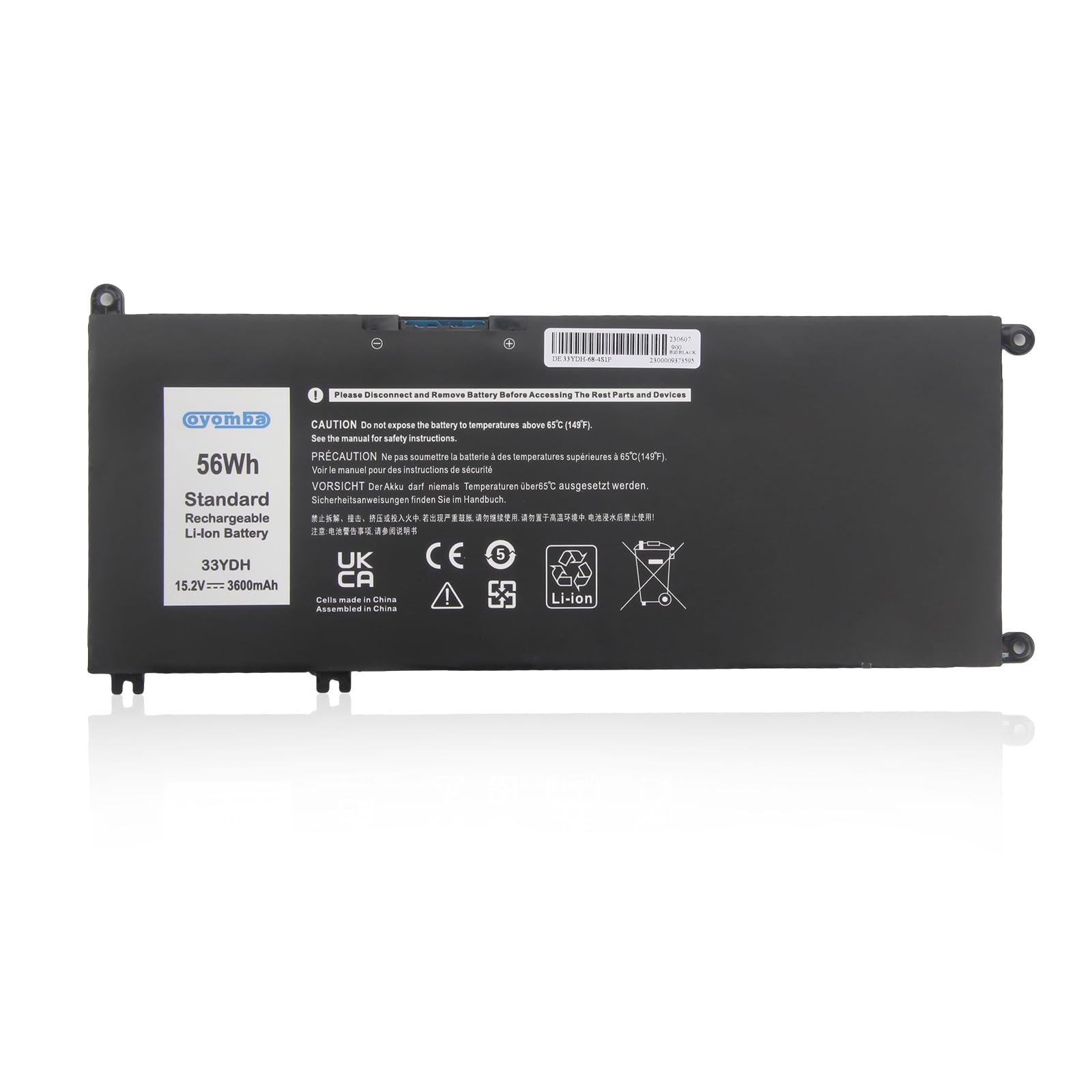 Oyomba 33YDH Laptop Battery for Dell Inspiron 15 7577 17 7000 7778 7773 ...