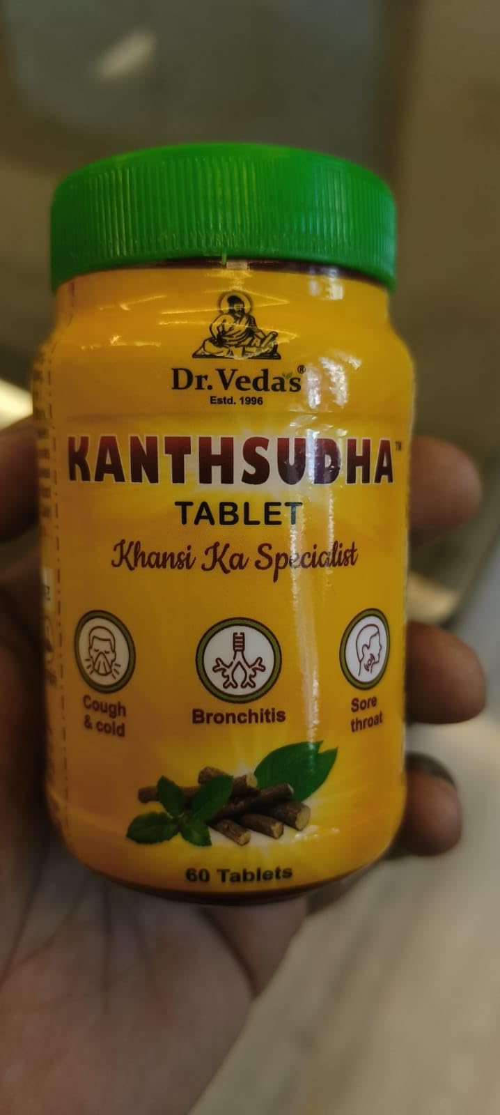 Dr. Veda's Kanth Sudha Tablet - 60 Tablets, Pack of 5 : Amazon.in ...