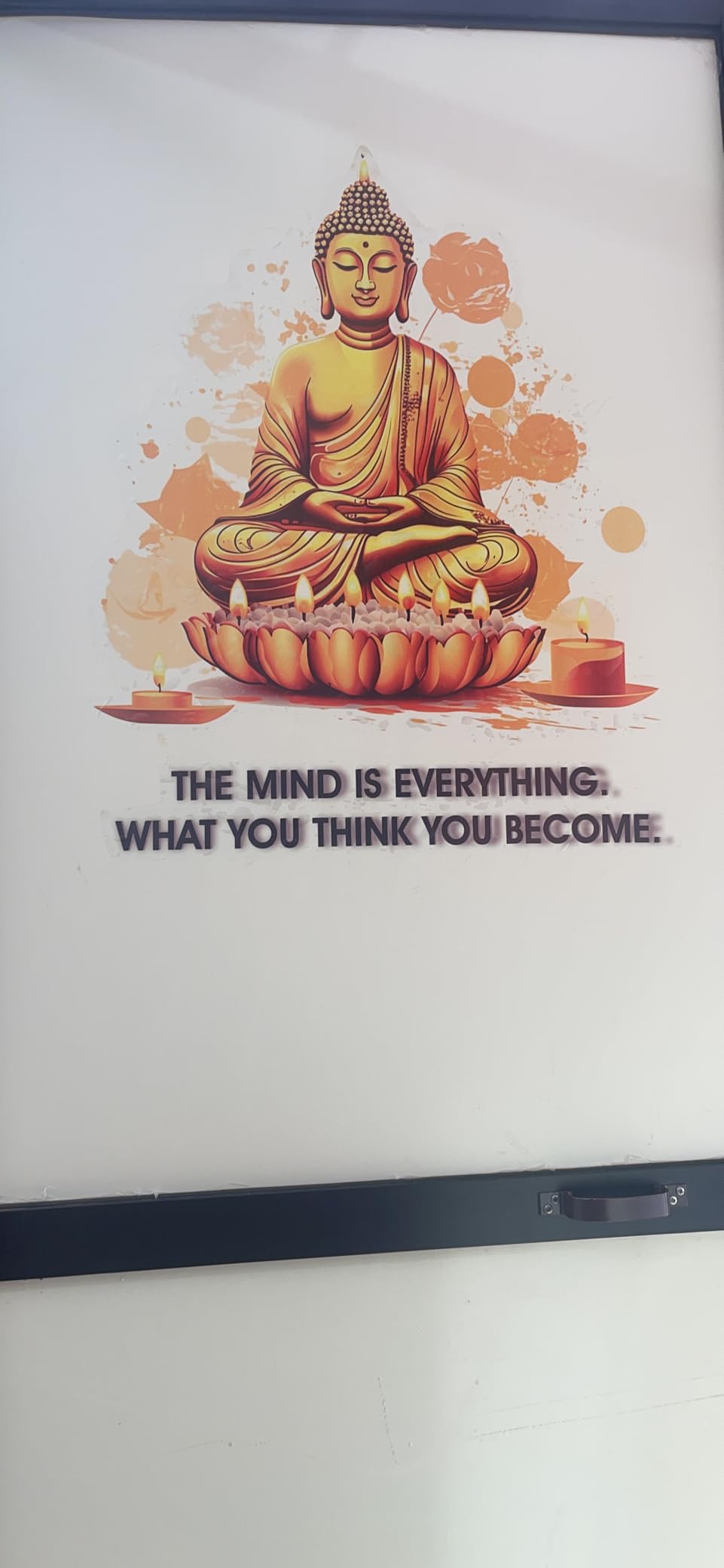 Wall Attraction Gautam Buddha with Quote Wall Sticker & Mural Sticker ...