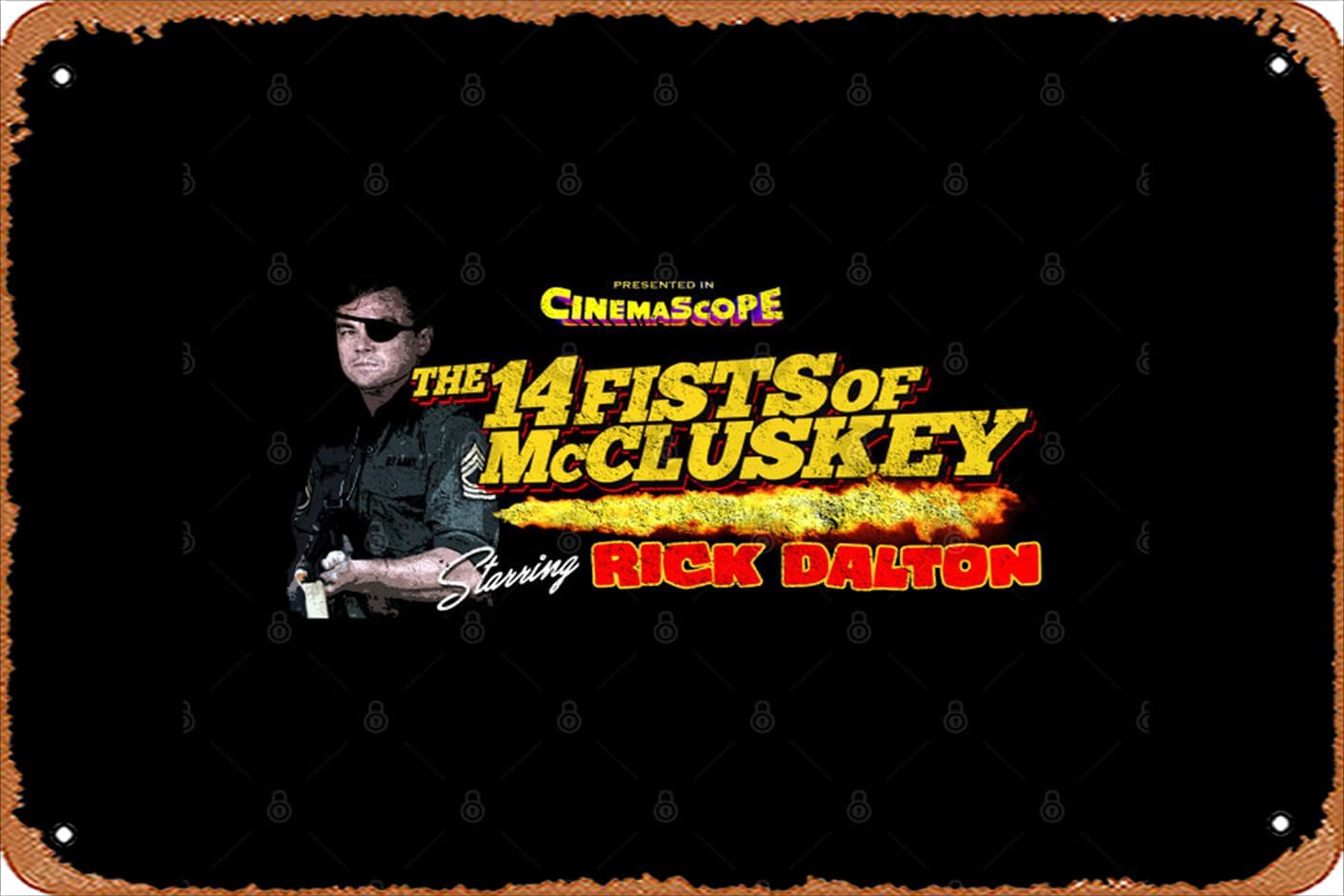 Amazon.com : Cloxks Vintage Tin Sign Funny Novelty The 14 Fists of ...