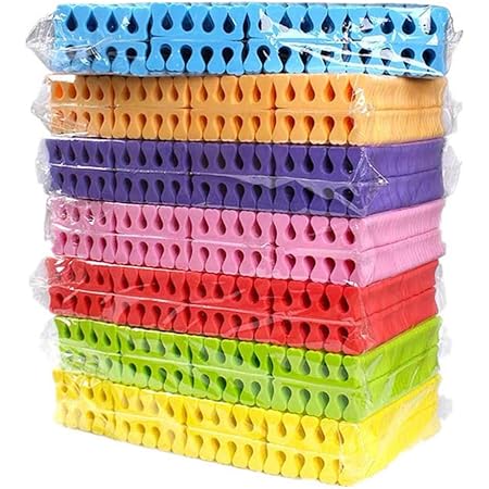 Amazon.com : Beavorty 100 Pairs Foam Toe Separators Finger Toe Spacers ...