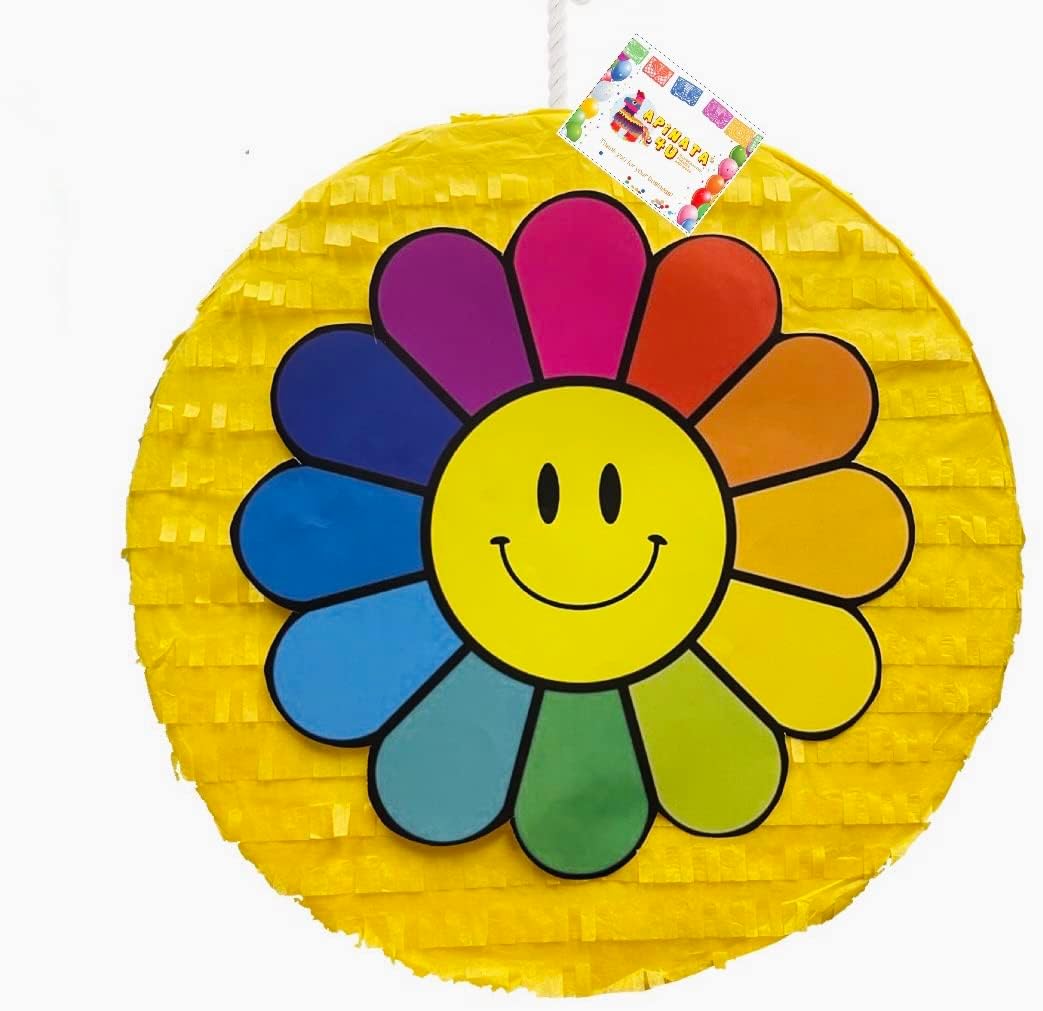 Amazon.com: 16” Daisy Flower Pinata Hippie Birthday Party Supplies ...