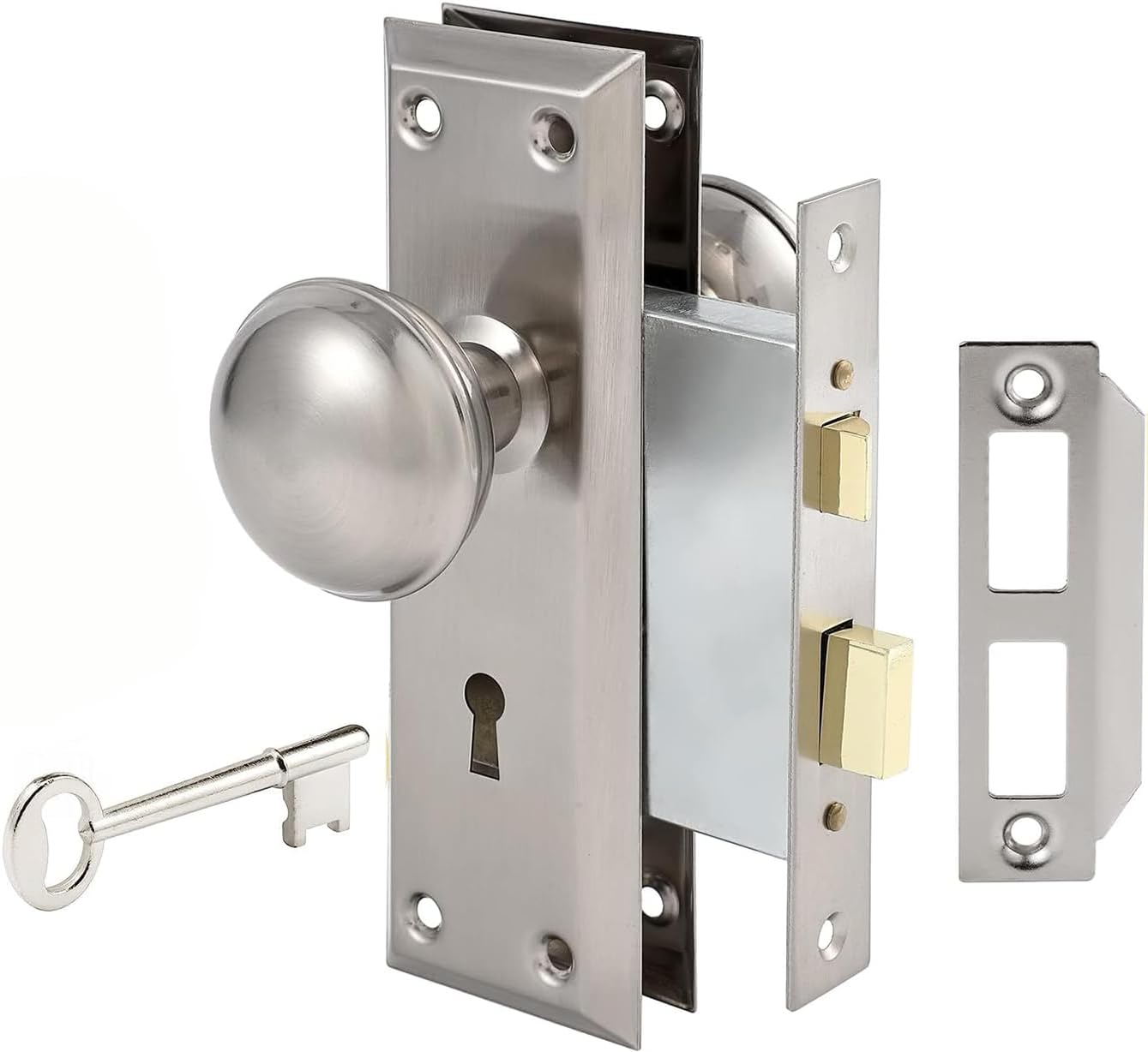 HomeGuard Mortise Door Knob Lock Set with Deadbolt for Interior Doors ...