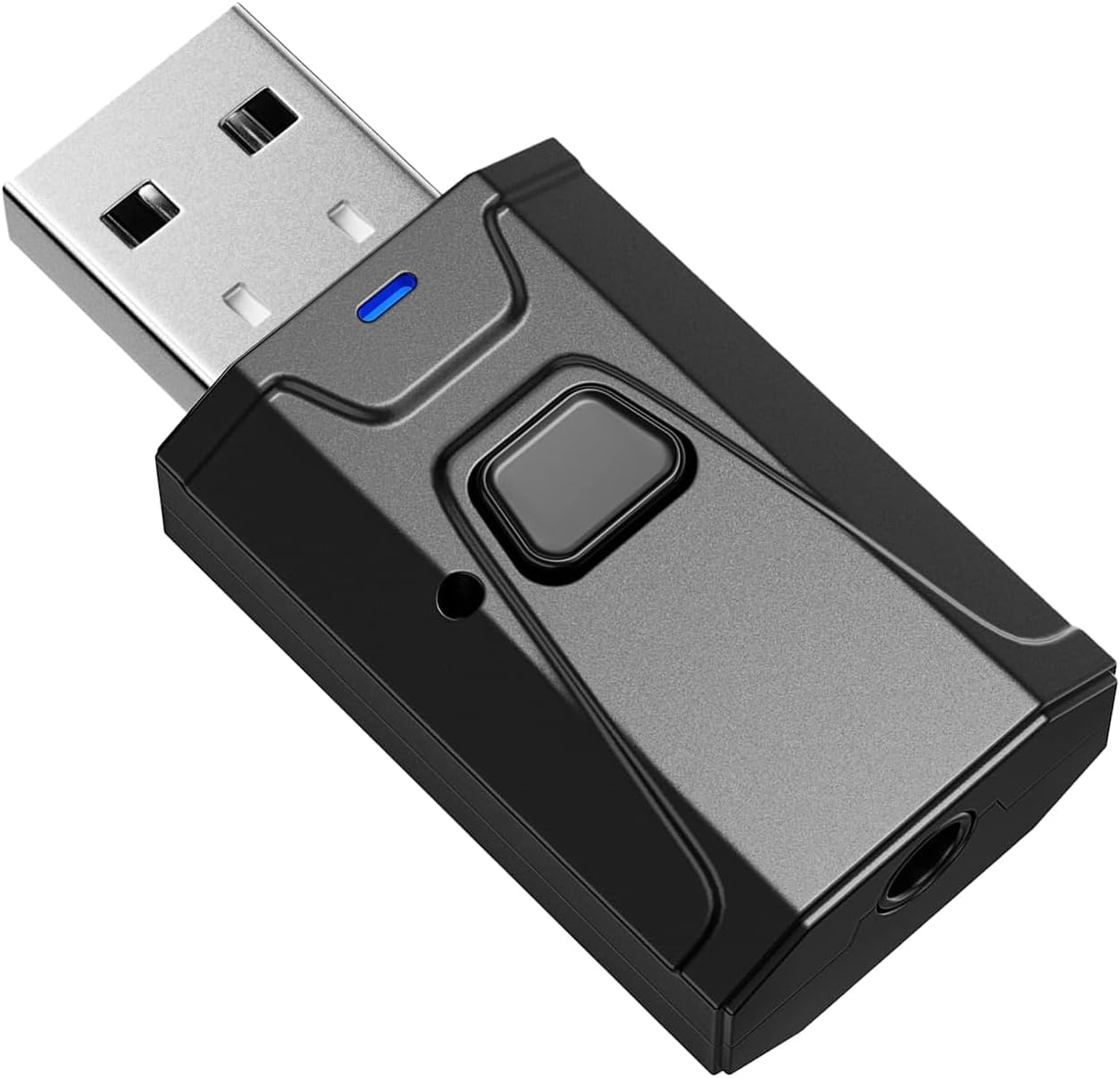 Amazon Basics Car USB Bluetooth 5.0 Transmitter Receiver | 3.5mm Aux ...