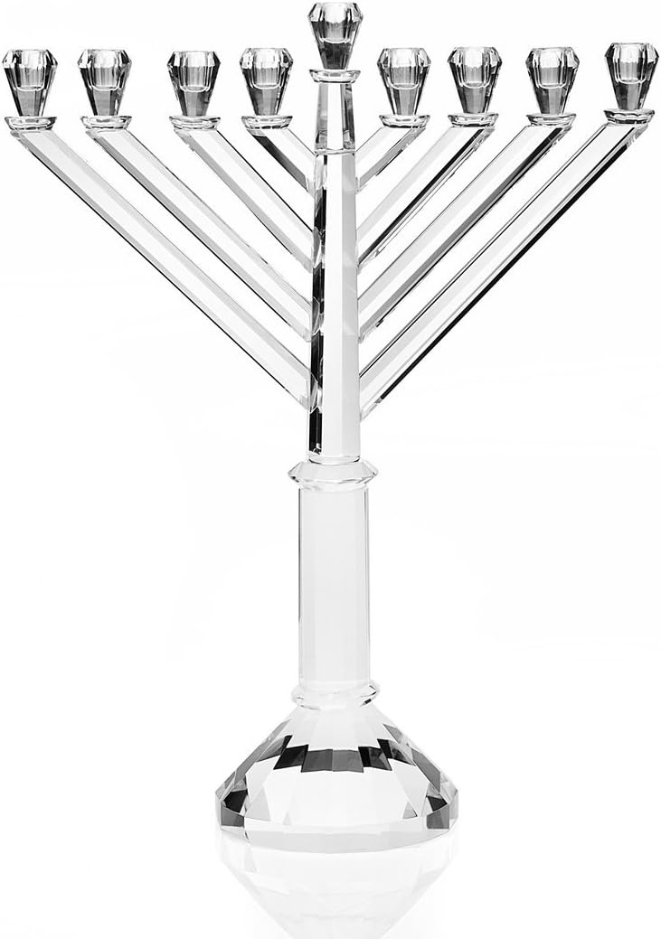 Amazon.com: Godinger Crystal Menorah : Home & Kitchen