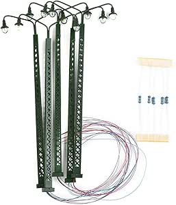 Amazon.com: 5Pack LED Light Layout,Model Railroad Light,Lattice Mast ...