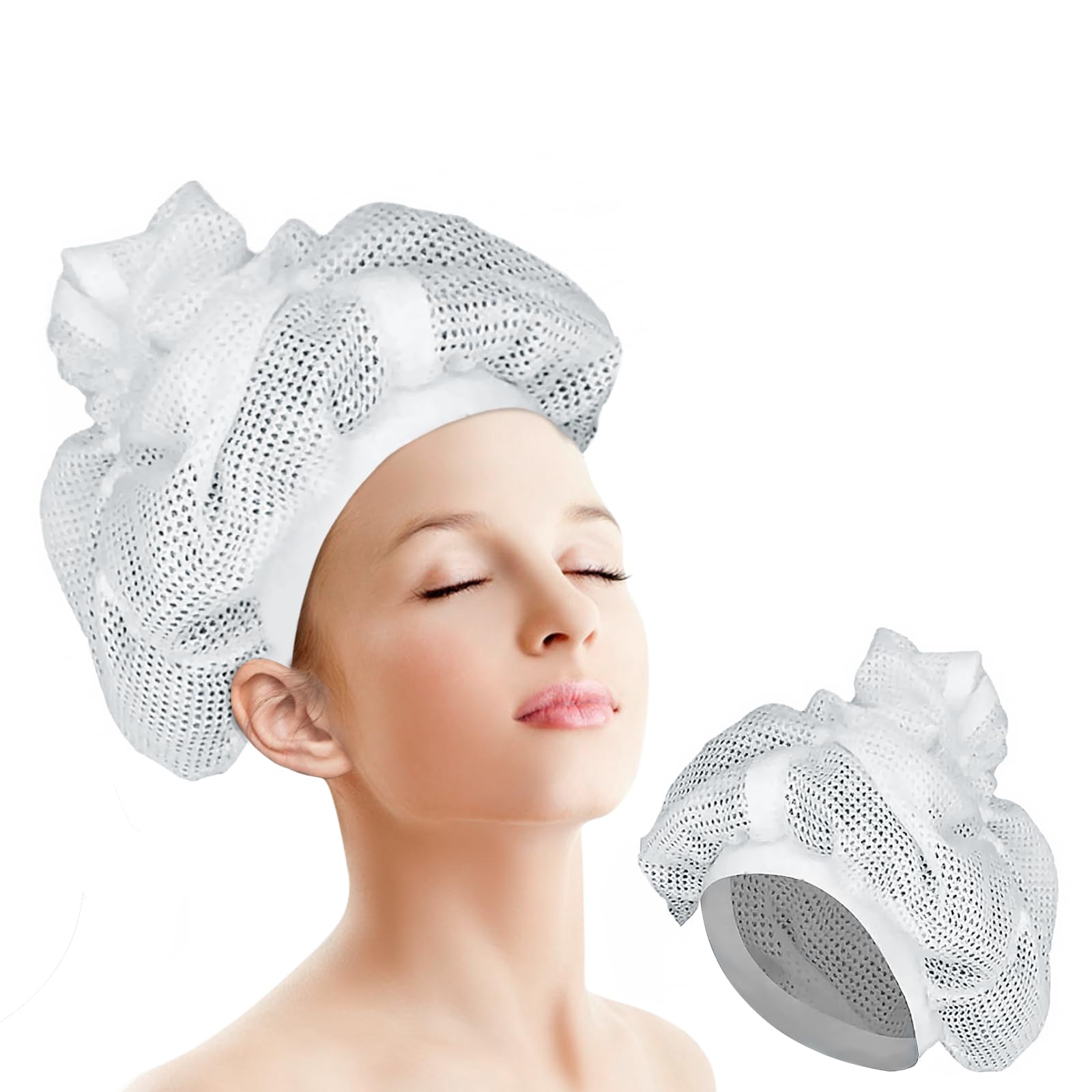 Amazon.com: Qoosea Net Plopping Cap for Drying Curly Hair Adjustable ...